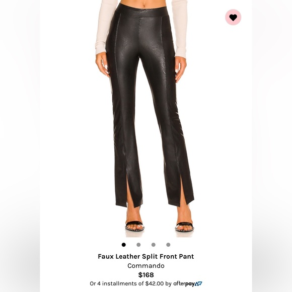 Commando | Pants & Jumpsuits | Commando Faux Leather Split Front Pant ...